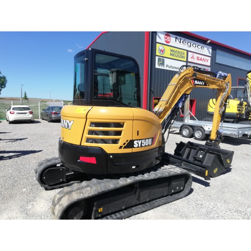 Mini-Pelle SANY SY 50 U - 5,4 Tonnes, 40 CV Yanmar | Équipement de ...