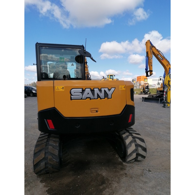 Mini-Pelle SANY SY 80 U - 8,8 Tonnes, 74 CV Yanmar | Équipement de Construction Polyvalent