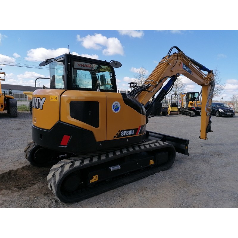 Mini-Pelle SANY SY 80 U - 8,8 Tonnes, 74 CV Yanmar | Équipement de ...